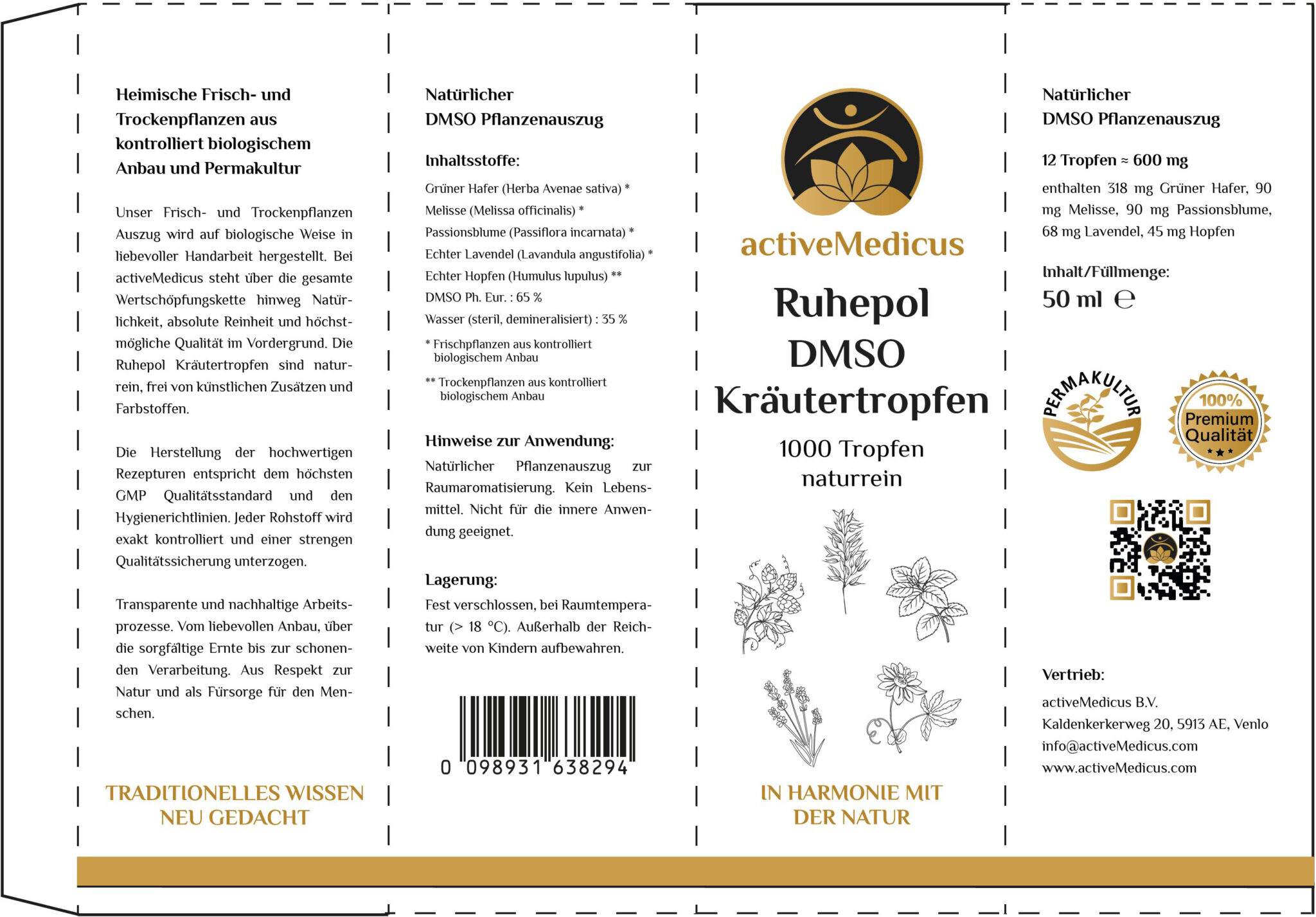 RuhePol DMSO Kräutertropfen - Tinkturen - activeMedicus