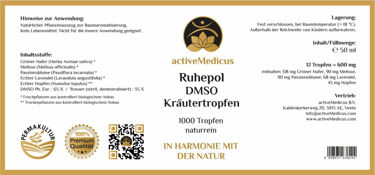 RuhePol DMSO Kräutertropfen - Tinkturen - activeMedicus